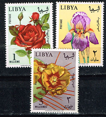 Libya Kingdom Flora Flowers stamps set 1960 MNH | eBay