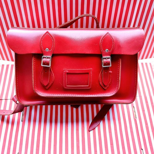 Rare Cambridge Satchel Company Red Batchel. Original Collectors Edition ...