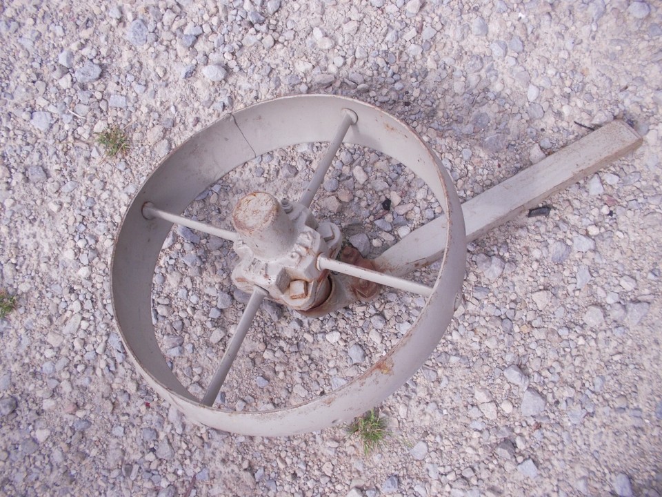 Universal implement plow 4 spoke steel wheel w/ depth gauge mounting ...