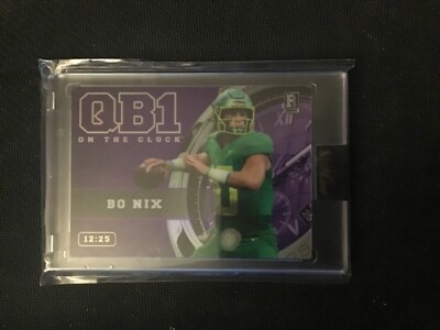 2023 wild card QB 1 Bo nix purple 12/25 | eBay