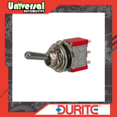 Durite Change Over or On/Off Miniature Toggle Switch with Metal Lever ...