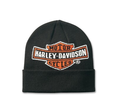 Harley-Davidson Oil Can Beanie Cap Stocking Hat, Black - 97662-25VM | eBay