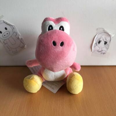 Nintendo Super Mario Brothers Wii Yoshi Pink Sitting Pose Plush *NEW ...