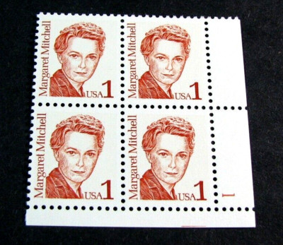 US Stamp Plate Block Scott# 2168 Margaret Mitchell 1986 MNH H262 | eBay