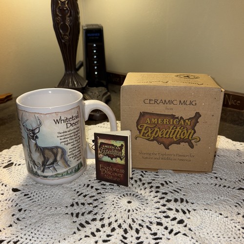 American Expedition Whitetail Deer Ceramic Coffee Mug 15 Oz.—Original ...