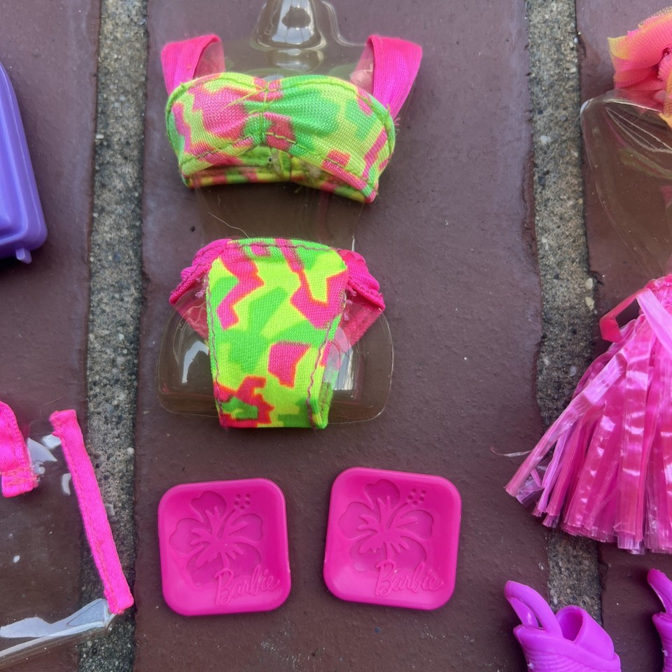 Vintage Barbie Hawaiian Fun & Beach Party SUPERSTAR ERA SWIMSUITS ...
