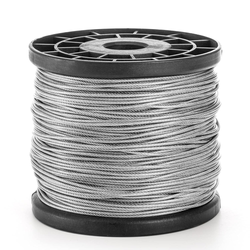 1/16 Inch x 500 Feet Wire Rope Cable, Stainless Steel Braided Wire ...