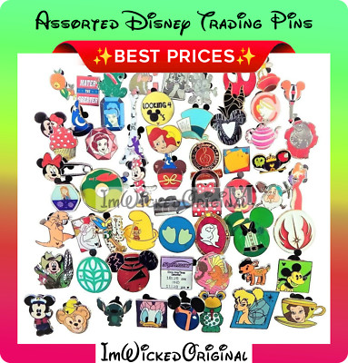 Disney Pins Lot Pick Size Bulk Pin Lot From 1-100 Assorted Park Trading ...