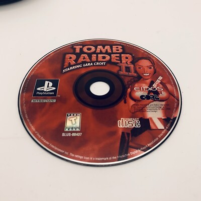 Tomb Raider II Starring Lara Croft (Sony PlayStation 1, 1997) PS1 DISC ...