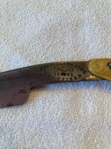 John Shaw Sheffield Straight Razor With Celluloid Cast Decoration ...