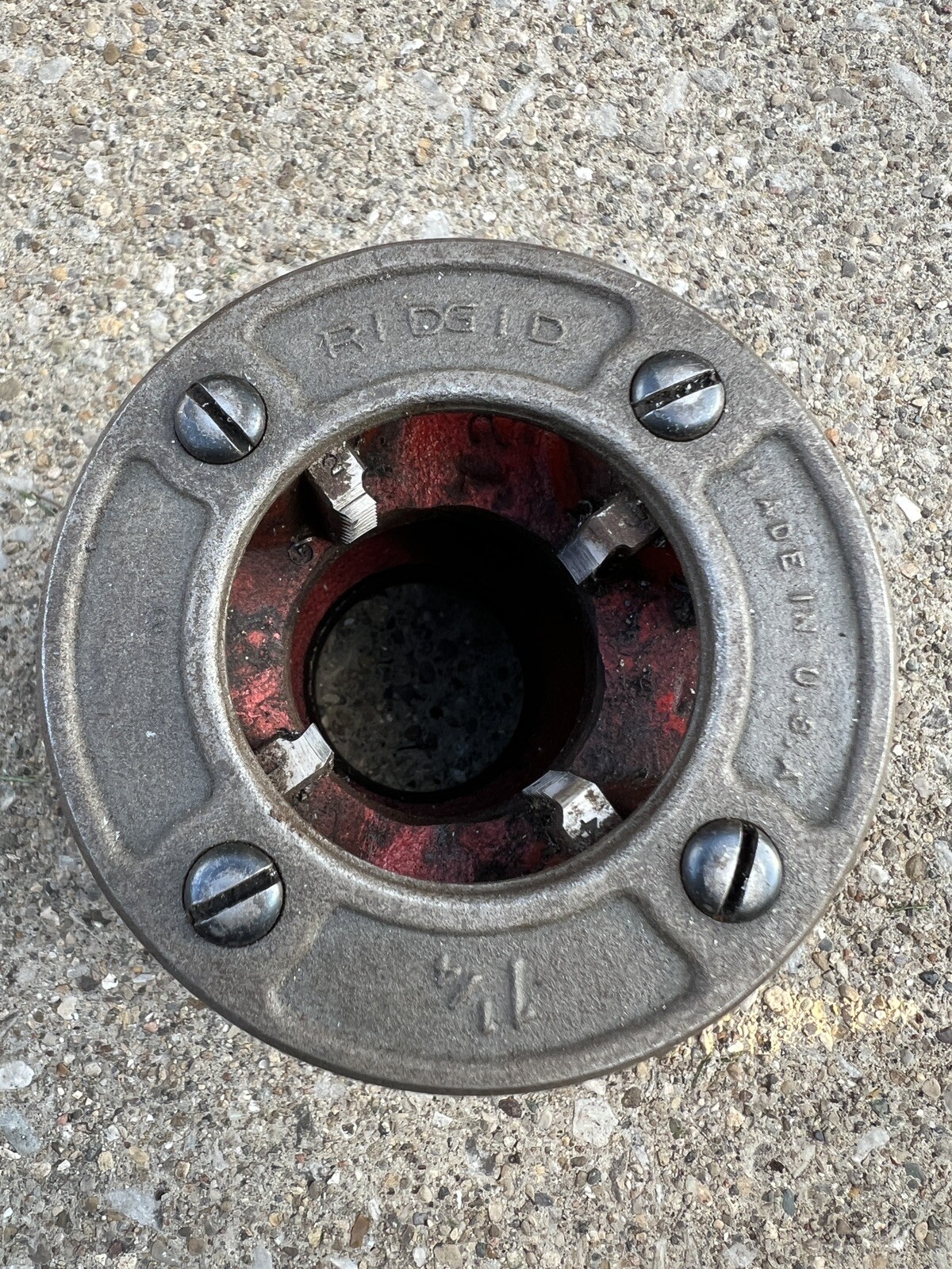 Ridgid 12R 1-1/4" Drop Head Pipe Threader Die Head NPT USA 636123668508 | eBay