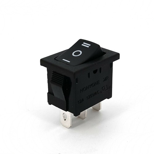 5Pcs Black 15x21mm 3 Position ON-OFF-ON SPDT 3Pin Mini Rocker Switch ...