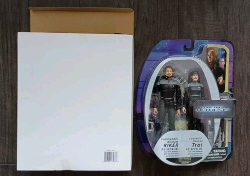 Star Trek TNG Nemesis Riker/Troi 2pk figures &White Box New just opened ...