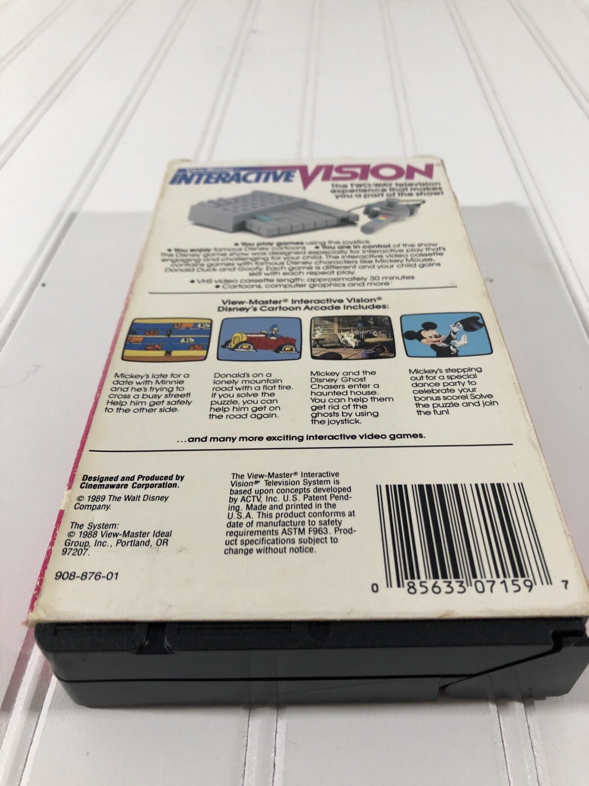 View Master Interactive Vision Program Disney's Cartoon Arcade Rare Vhs ...