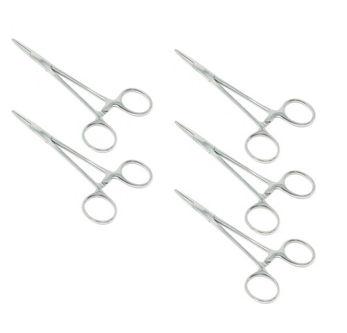 5 Kelly Locking Hemostat Forceps 5.5" Straight Surgical Instrument (Set ...