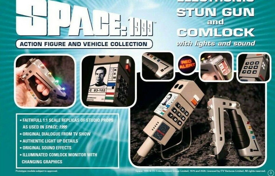 Space 1999 Deluxe Electronic Stun Gun And Comlock With Light And Sound ...