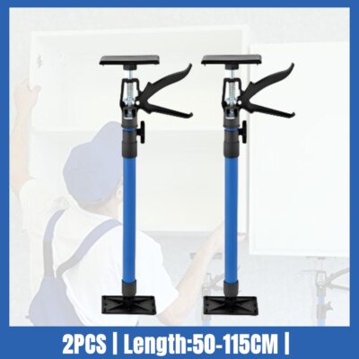 2Pcs Cabinet Jack Support Pole Telescopic Jack Pole Labor-Saving 50 ...
