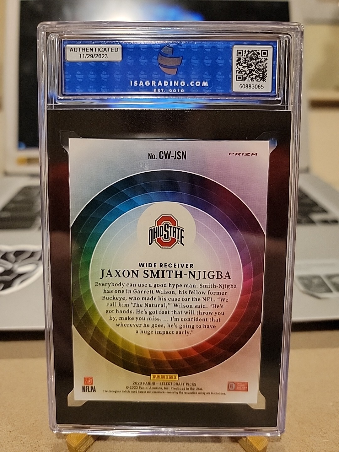 2023 Panini Select Draft Picks - Color Wheel Jaxon Smith-Njigba #CW-JSN ...
