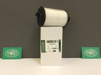 GENUINE JAGUAR F-PACE, ALL NEW XF, XE, F-TYPE & XJ OIL FILTER C2D3670 ...