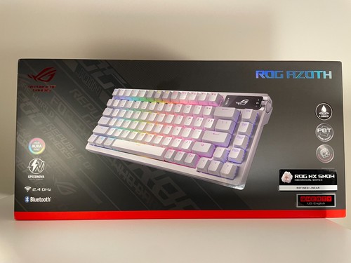 ASUS ROG Azoth Wireless Mechanical Gaming Keyboard - White - NX Snow ...