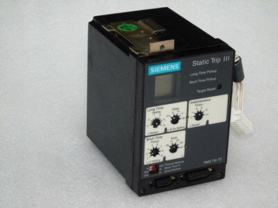 SIEMENS STATIC TRIP III ELECTRONIC TRIP UNIT PROGRAMMER RMS TS TZ | eBay