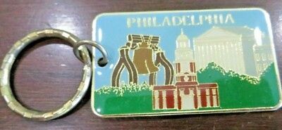 THE LIBERTY BELL PHILADELPHIA COURT HOUSE CATHEDRAL MONUMENT key chain ...