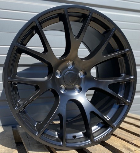 20" Matte Black Wheels 20x9 / 20x10 Fit Dodge Charger Challenger SRT ...