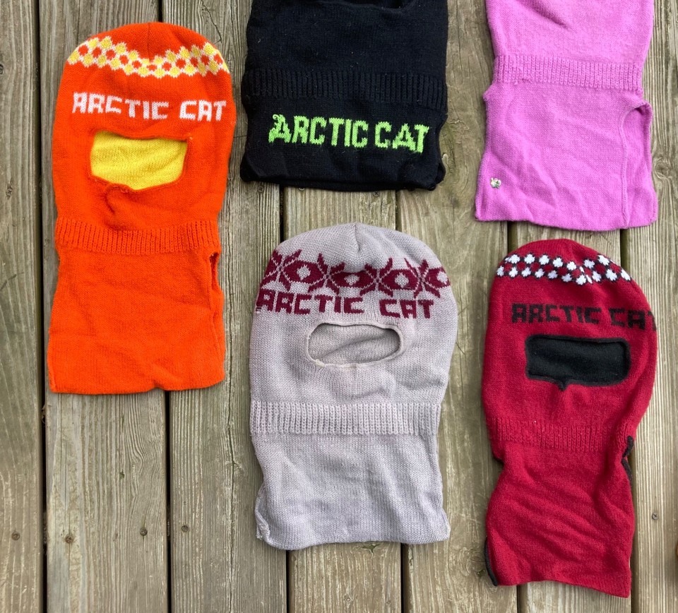 vintage arctic cat polaris beanie ski mask snowmobile hat | eBay