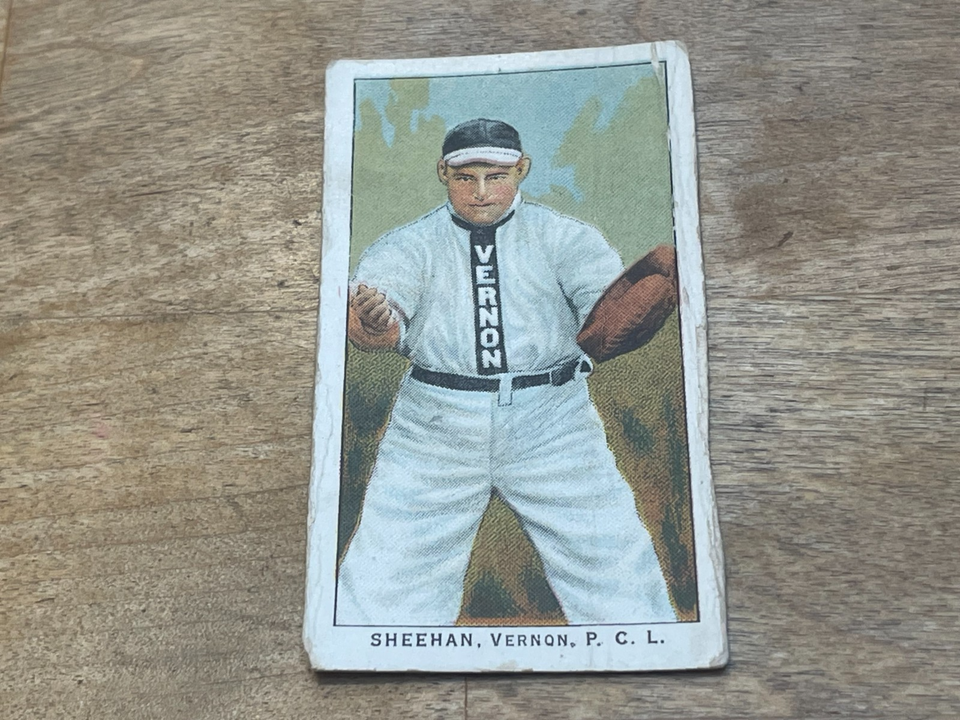 Antique 1909 - 1911 T212 Obak Sheehan Vernon PCL RED BACK Baseball Card ...