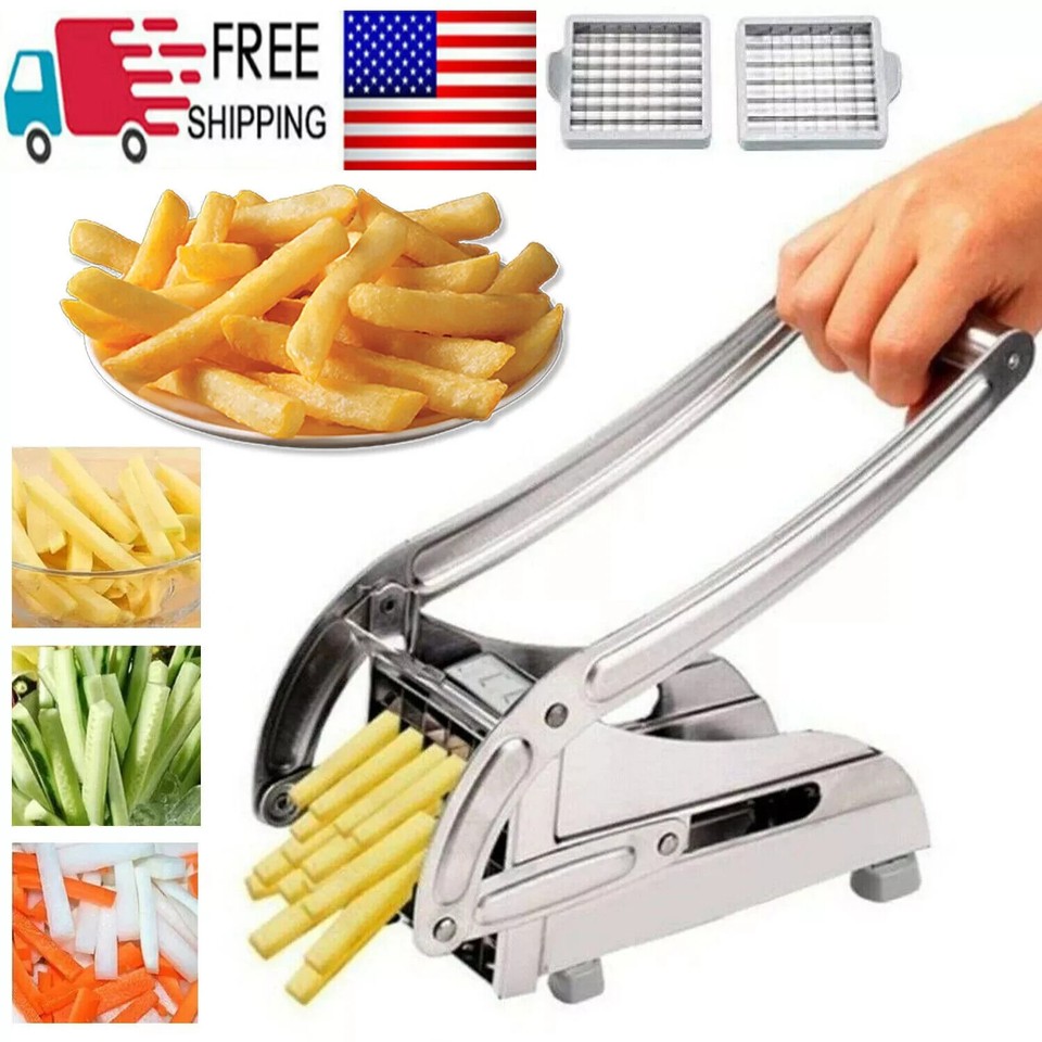 Heavy Duty Stainless Steel French Fry Cutter with Suction Feet for ...