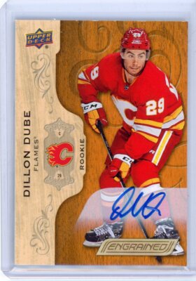 2018-19 UD Engrained Dylan Dube Rookie Autograph - Calgary Flames | eBay