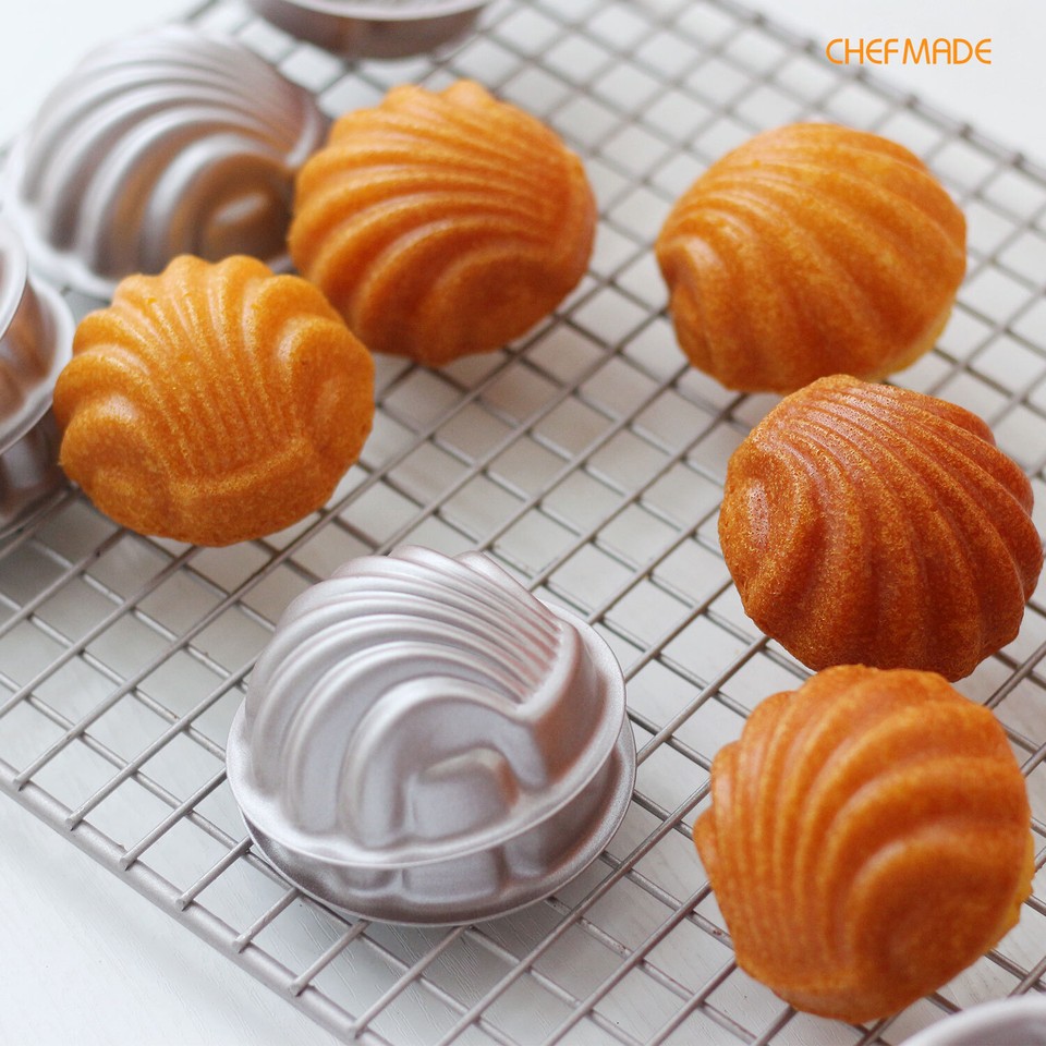 CHEFMADE Madeleine Pans, Spherical Shell Madeline Cake Pan | eBay
