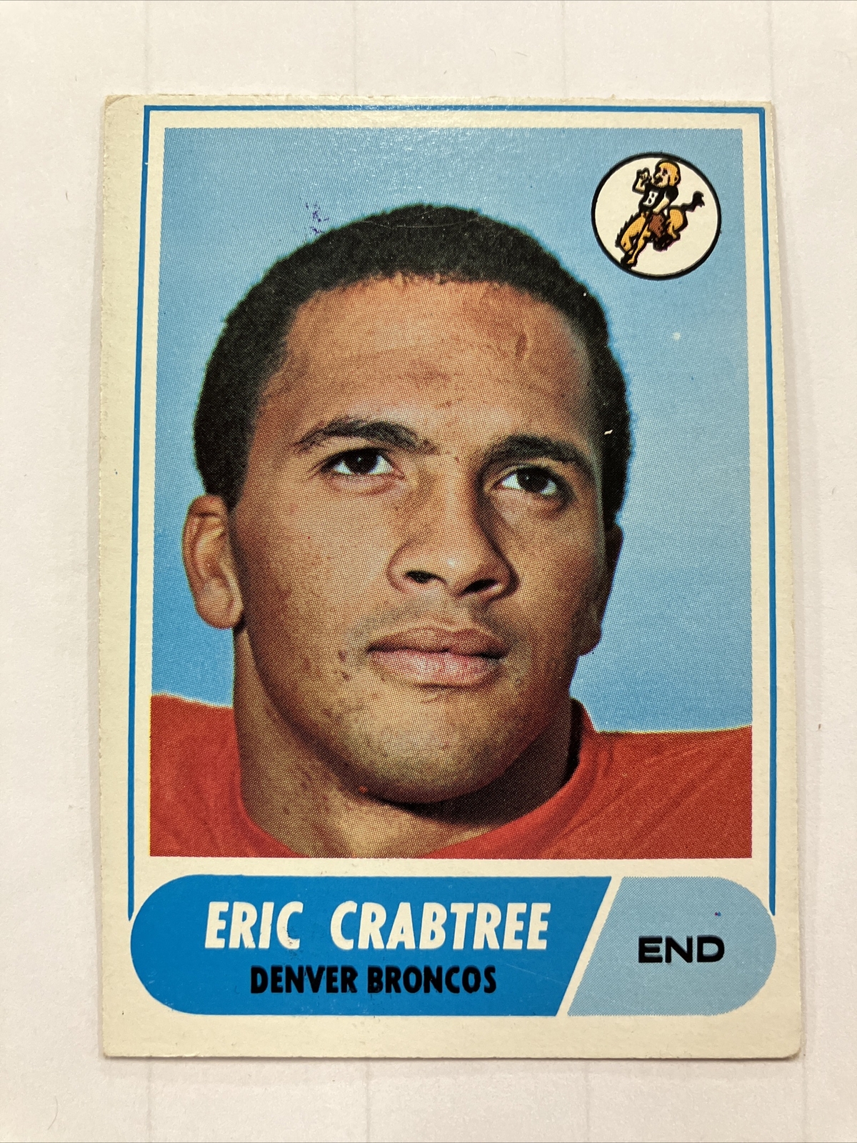 1968 Topps 95 Eric Crabtree Denver Broncos Vintage Card | eBay