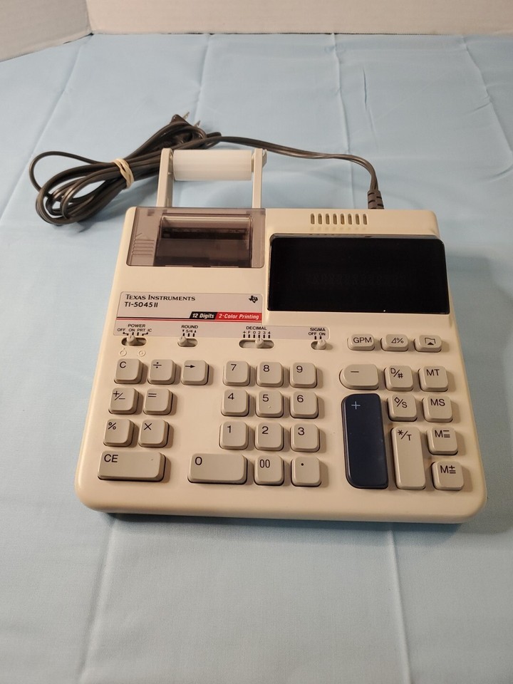 Texas Instruments Desk Calculator TI-5045 II Electric Adding Machine ...