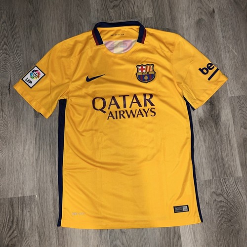 Nike FC Barcelona 2015-16 Away Football Soccer Jersey 658785-740 Men Sz S | eBay