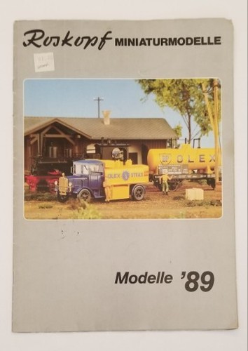 1989 Roskopf Miniaturmodelle Model Train Truck Publication Catalog Minature | eBay