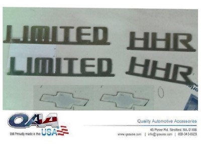 2006-2011 CHEVROLET HHR 6 Piece Stainless "HHR LIMITED" Logo Decal with ...