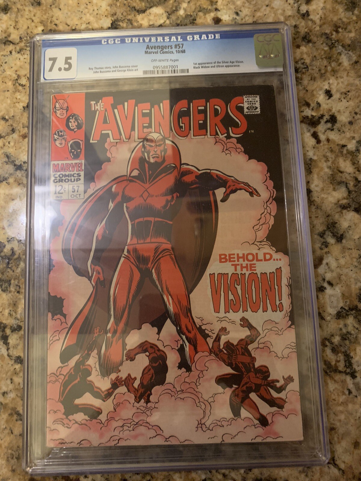 The Avengers 57 CGC 7.5!!! First Appearance Of Vision | eBay