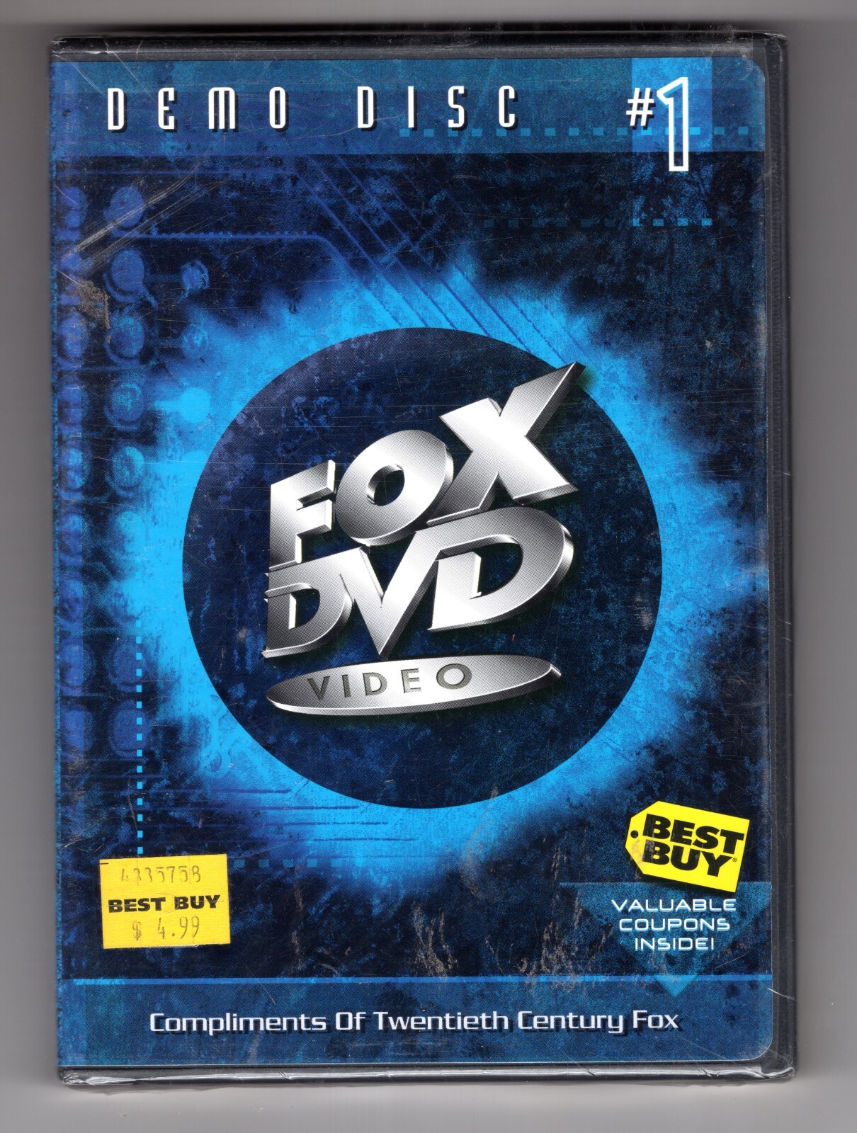 Fox DVD Video Demo Disc #1 Very RARE HTF Best Buy 100 Complete CIB MINT ...