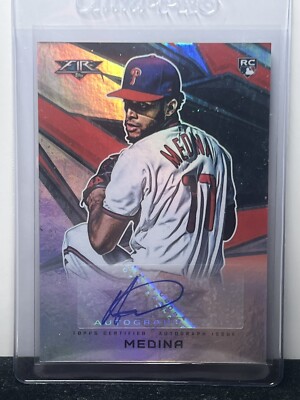 2021 Topps Fire Adonis Medina Auto #AV-AM Rookie Card RC New York Mets ...