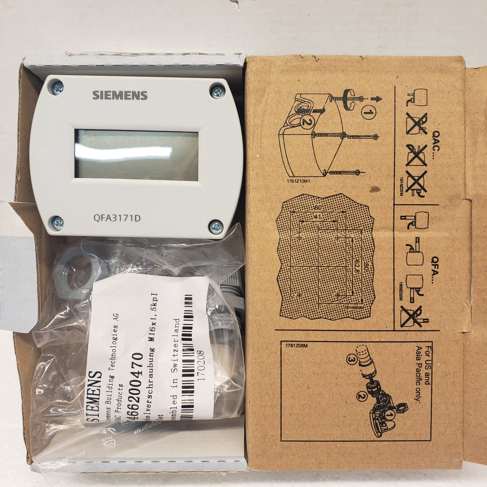 Siemens+QFA3171D+Humidity+and+Temperature+Sensor for sale online | eBay