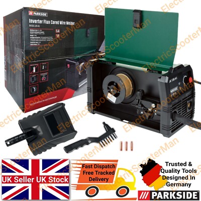Parkside Inverter Flux Cored Wire Welder Welding Machine IP21S Gasless ...