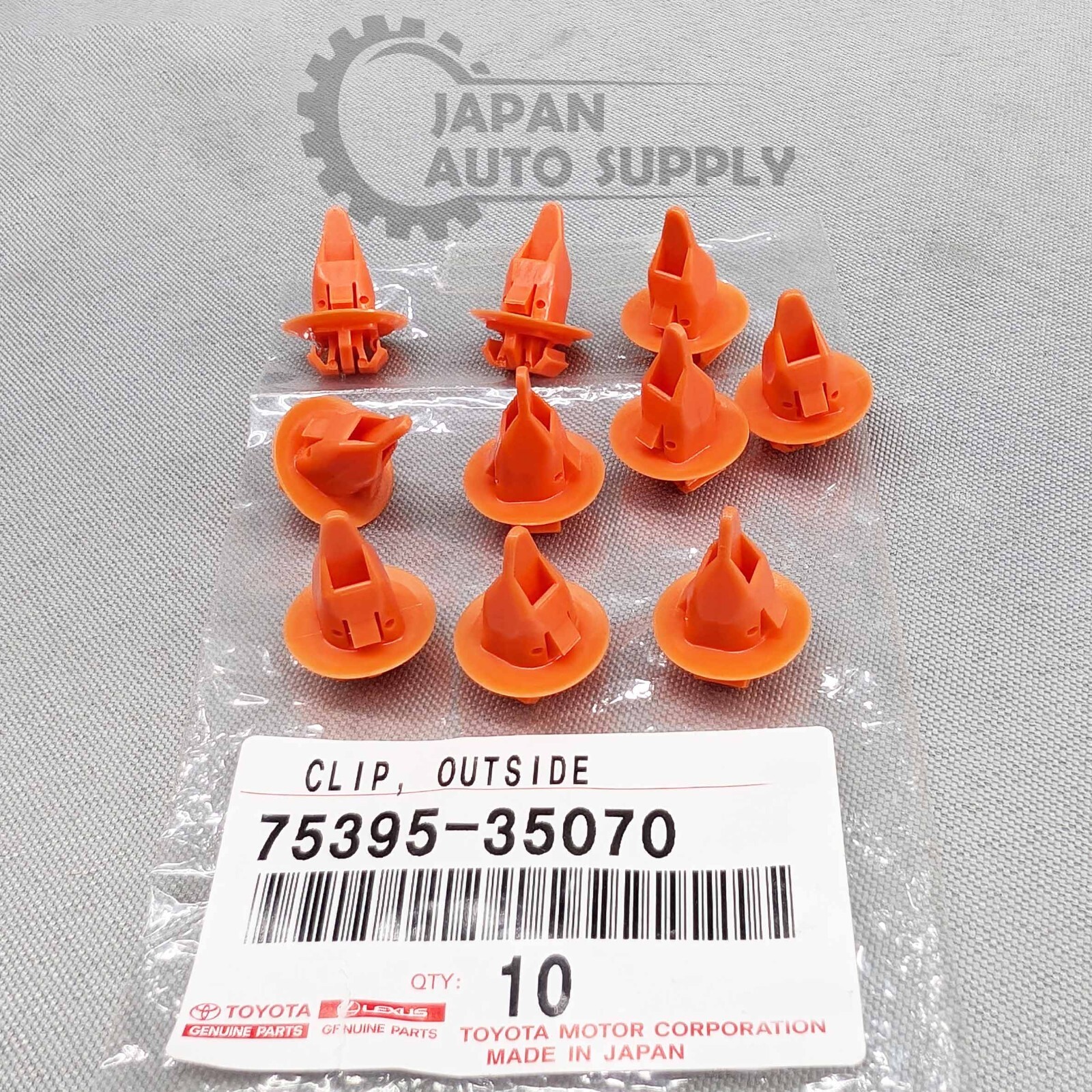 OEM GENUINE TOYOTA 4RUNNER FJ TACOMA SEQUOIA ORANGE OUTSIDE MOULDING ...