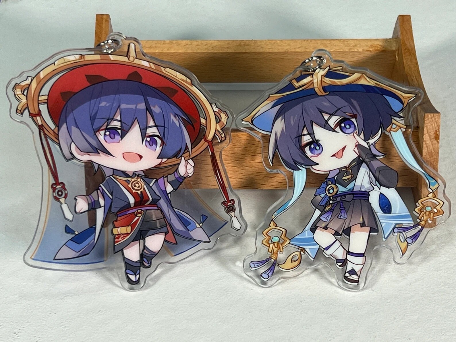 Genshin Impact Scaramouche Wanderer Keychain Keyring Acrylic Stand ...