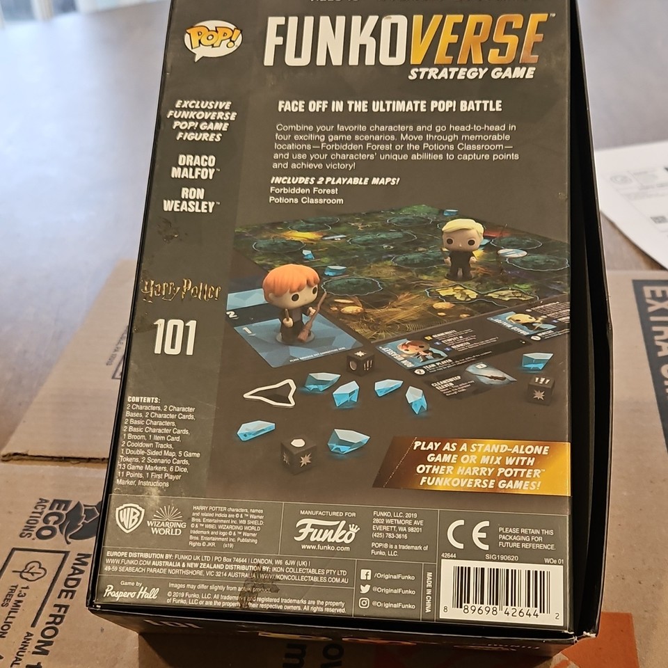 Funko Funkoverse Harry Potter #101 Game w/ Draco & Ron Figures, 2 Maps ...