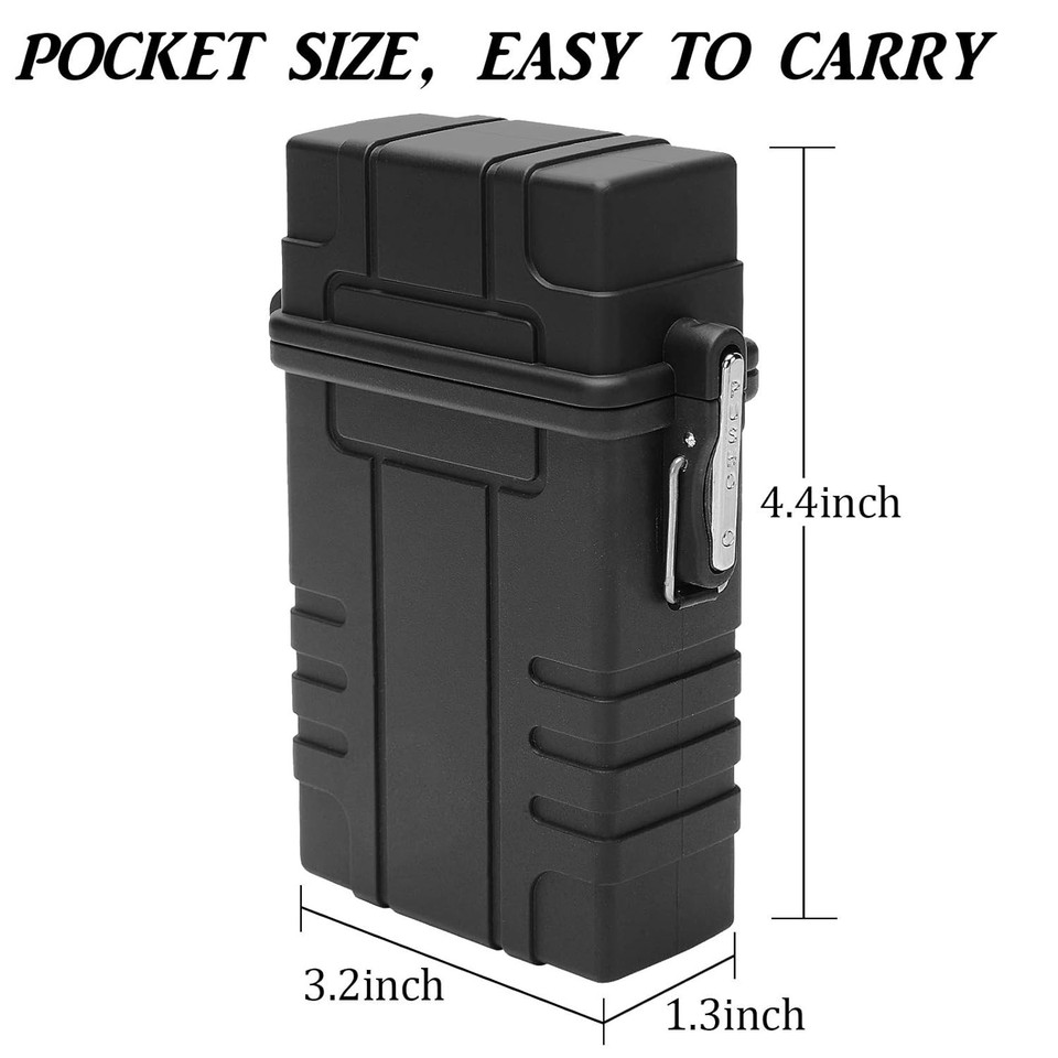 YUSUD Waterproof Cigarette Case, Cigarette Holder Case with Lighter ...