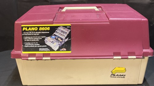 PLANO 8606 Tackle Box Double Two Sided Good Shape Has Vintage Tackle ...
