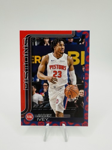 Jaden Ivey 2025 Topps Basketball Team Logo Border Parallel Detroit ...