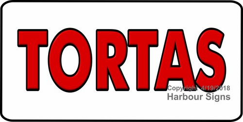 (CHOOSE YOUR SIZE) TORTAS DECAL Concession Food Truck Vinyl Sign ...