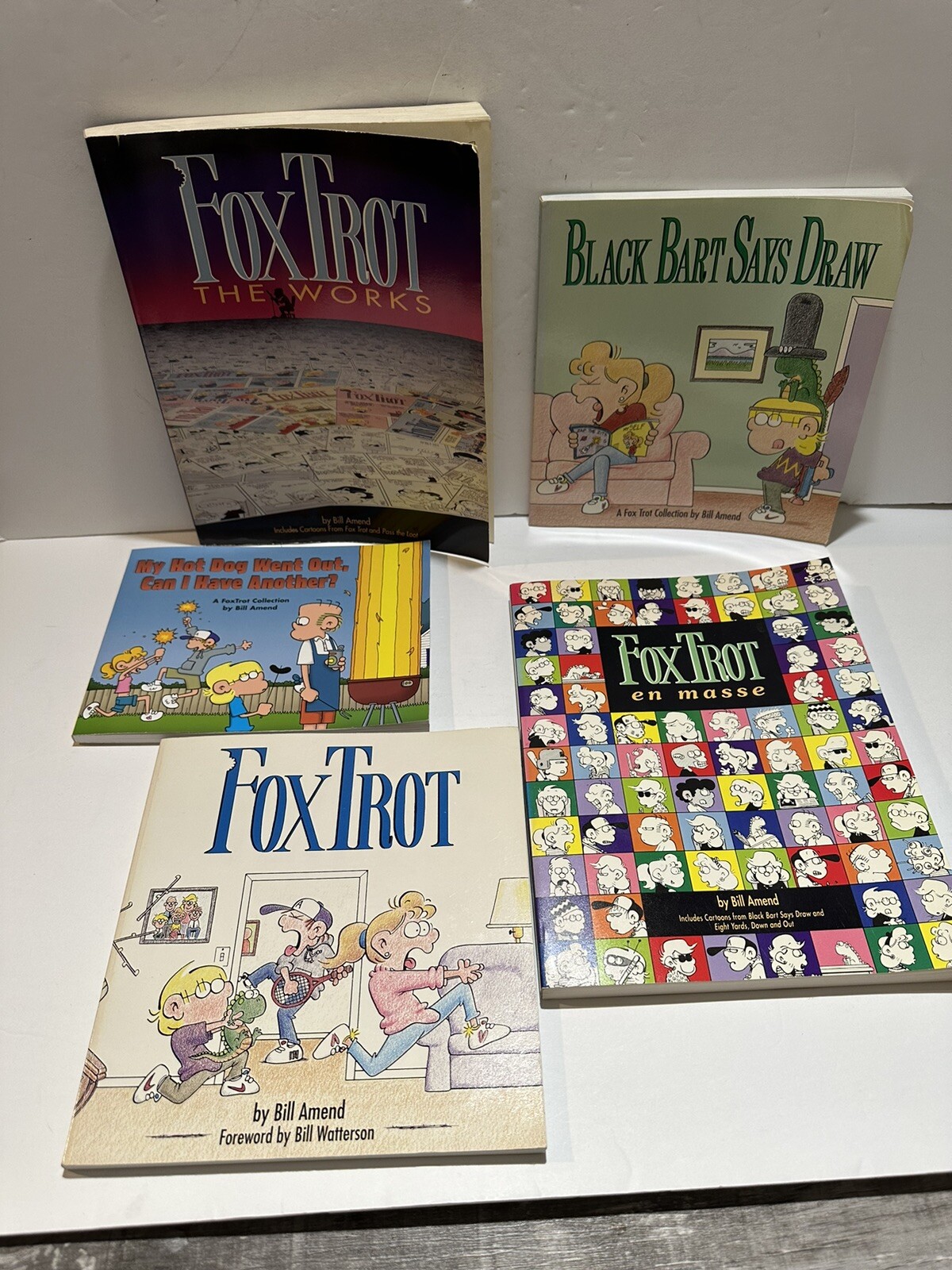 Lot of 5 Foxtrot Books one book signed autographed By Bill Amend RARE ...